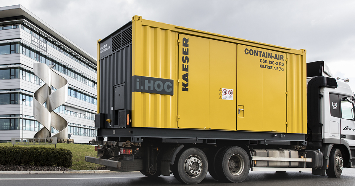 Compressed air container - Mobile compressor station